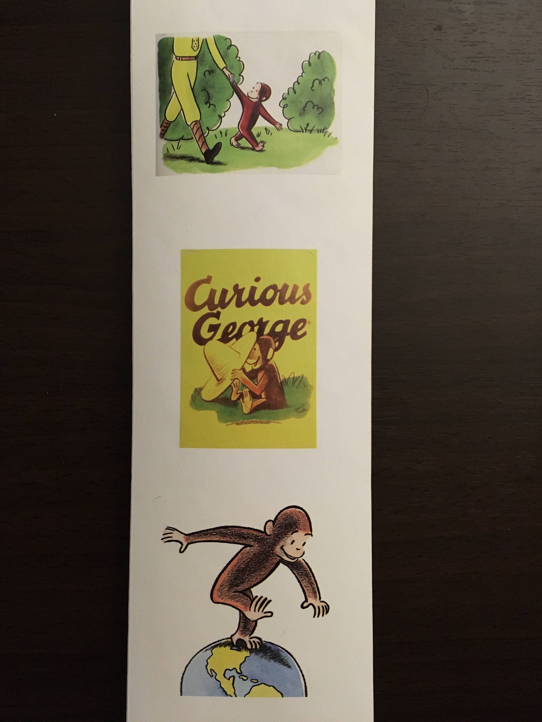 Set of 10 Curious George Stickers/ Decals Vintage Illustrations - Etsy