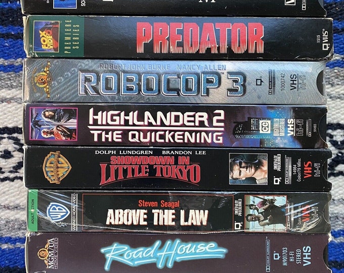 90s Action Sci-fi VHS Lot | Road House | Predator | Judge Dredd ...