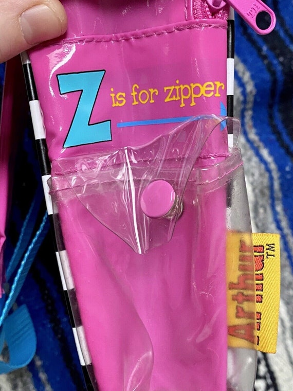 Vintage ARTHUR Children's Vinyl Backpack 90s PBS Show… - Gem