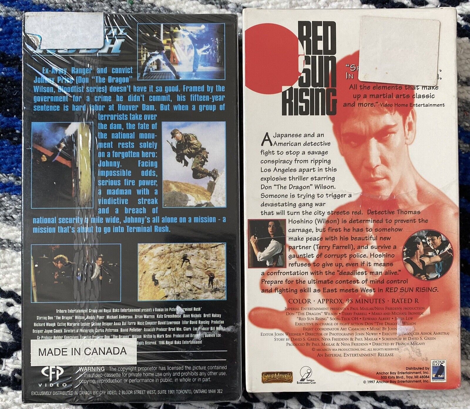 80s 90s Action B-movie VHS Lot American Commandos American Ninja 2 Red ...