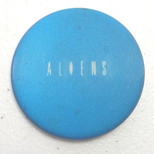 Rare 1986 ALIENS Movie Promotional Blue Lenticular Pin Pinback Button ...