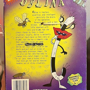 1995 Nickelodeon Aaahh!!! Real Monsters OBLINA Plush Doll * NIP * RARE ...