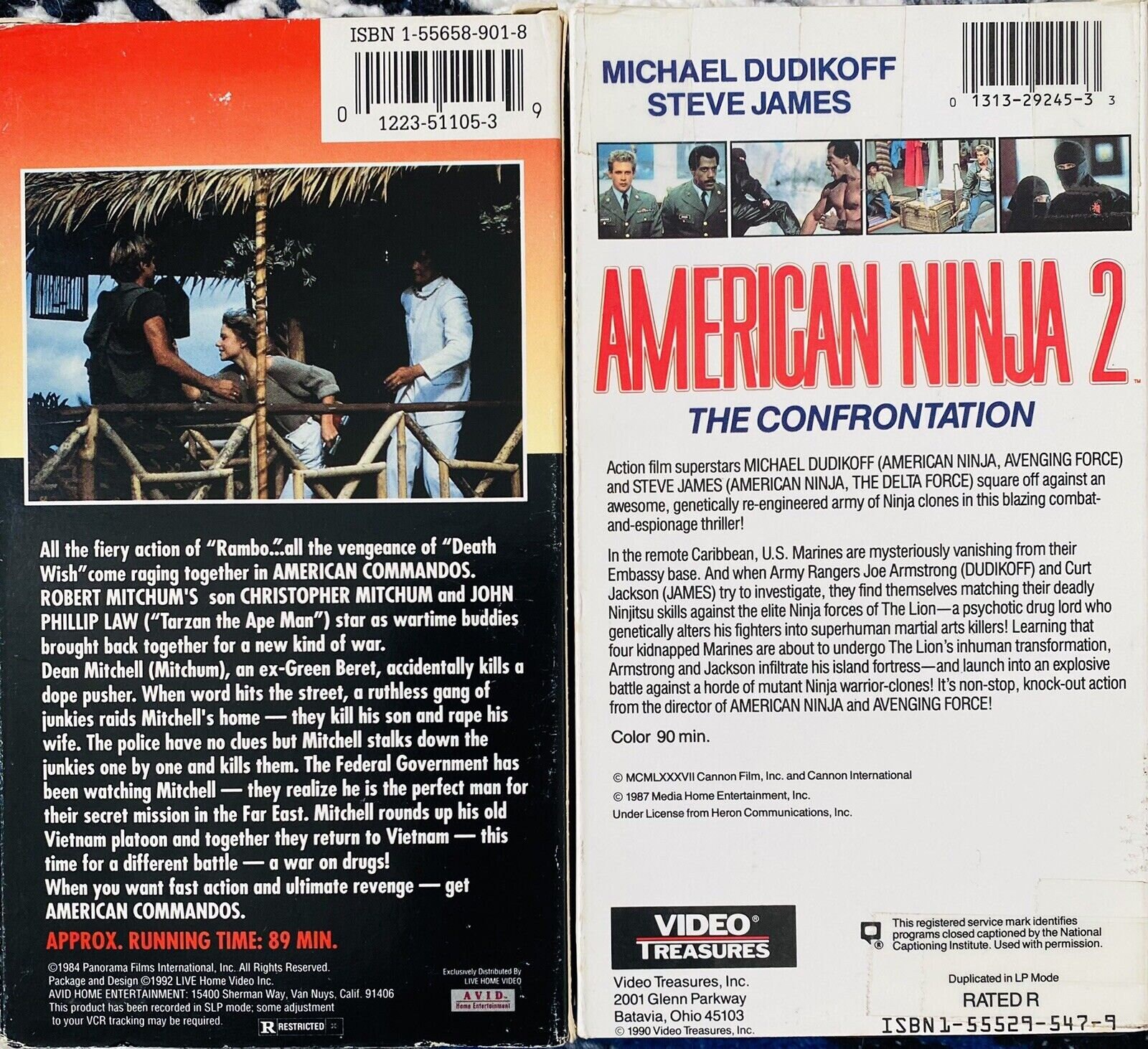 80s 90s Action B-movie VHS Lot! American Commandos | American Ninja 2 ...