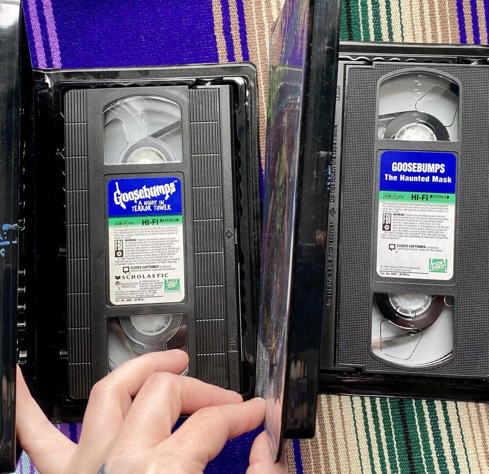 Vintage 90s Goosebumps Lot Original Covers 14 Books 2 VHS RL Stine ...