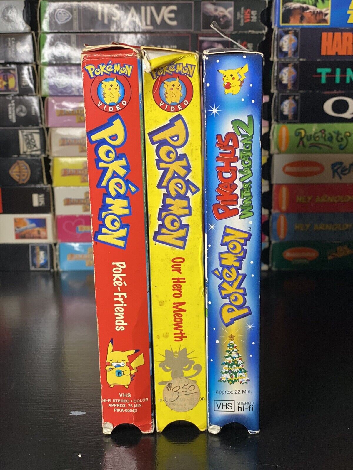 Vintage 90s Pokemon VHS Lot Our Hero Meowth Poke-friends - Etsy
