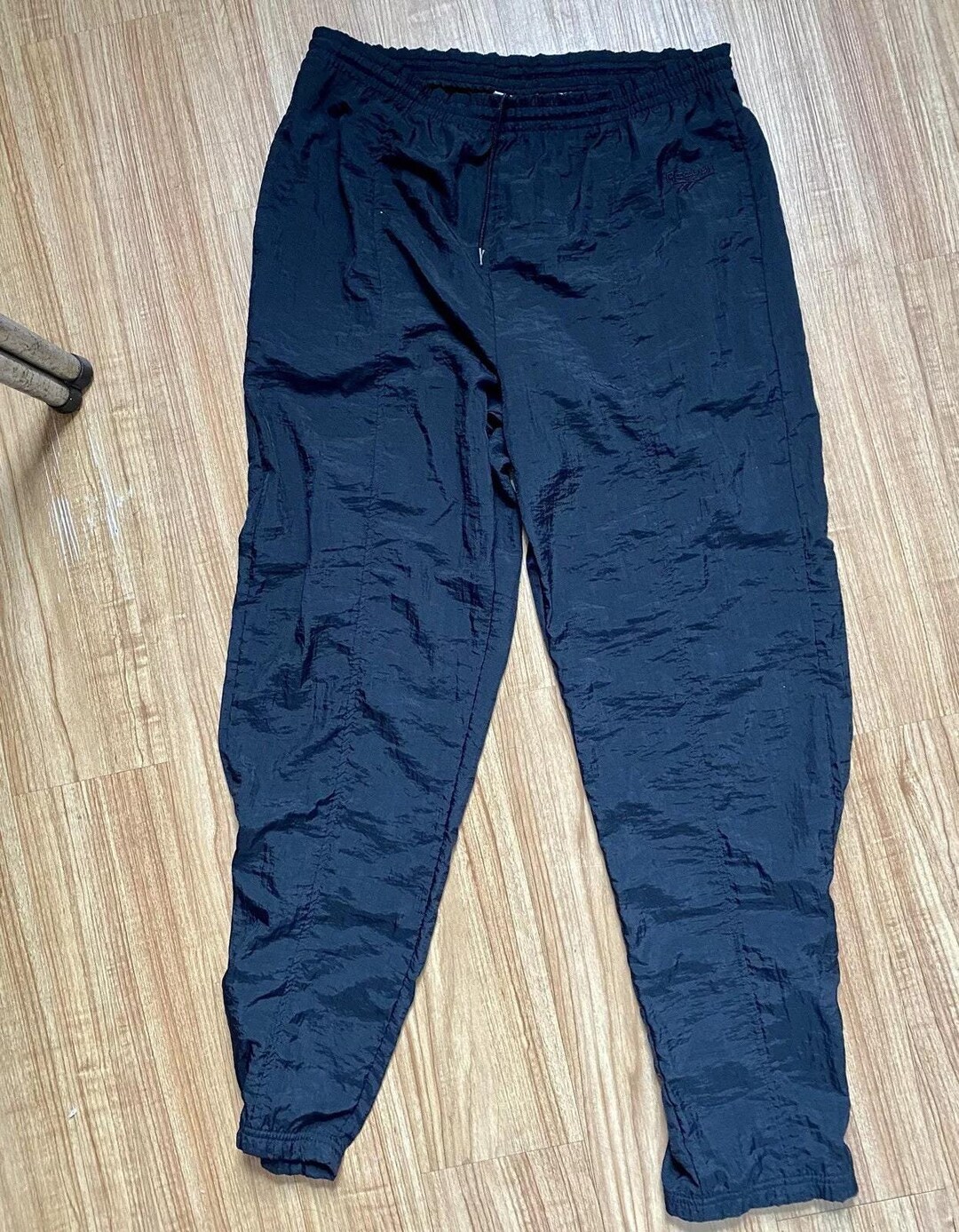 Vintage 90s REEBOK Size M Black Track Suit Wind Pants - Etsy