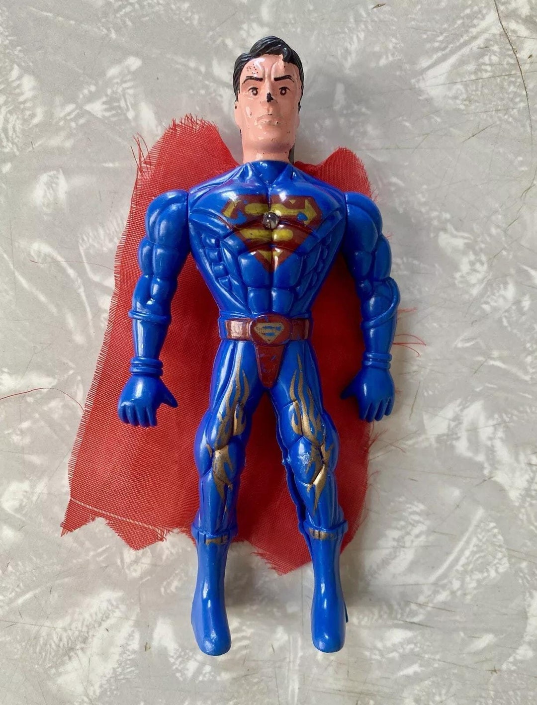 Vintage Bootleg SUPERMAN Action Figure DC Comics Knockoff KO - Etsy