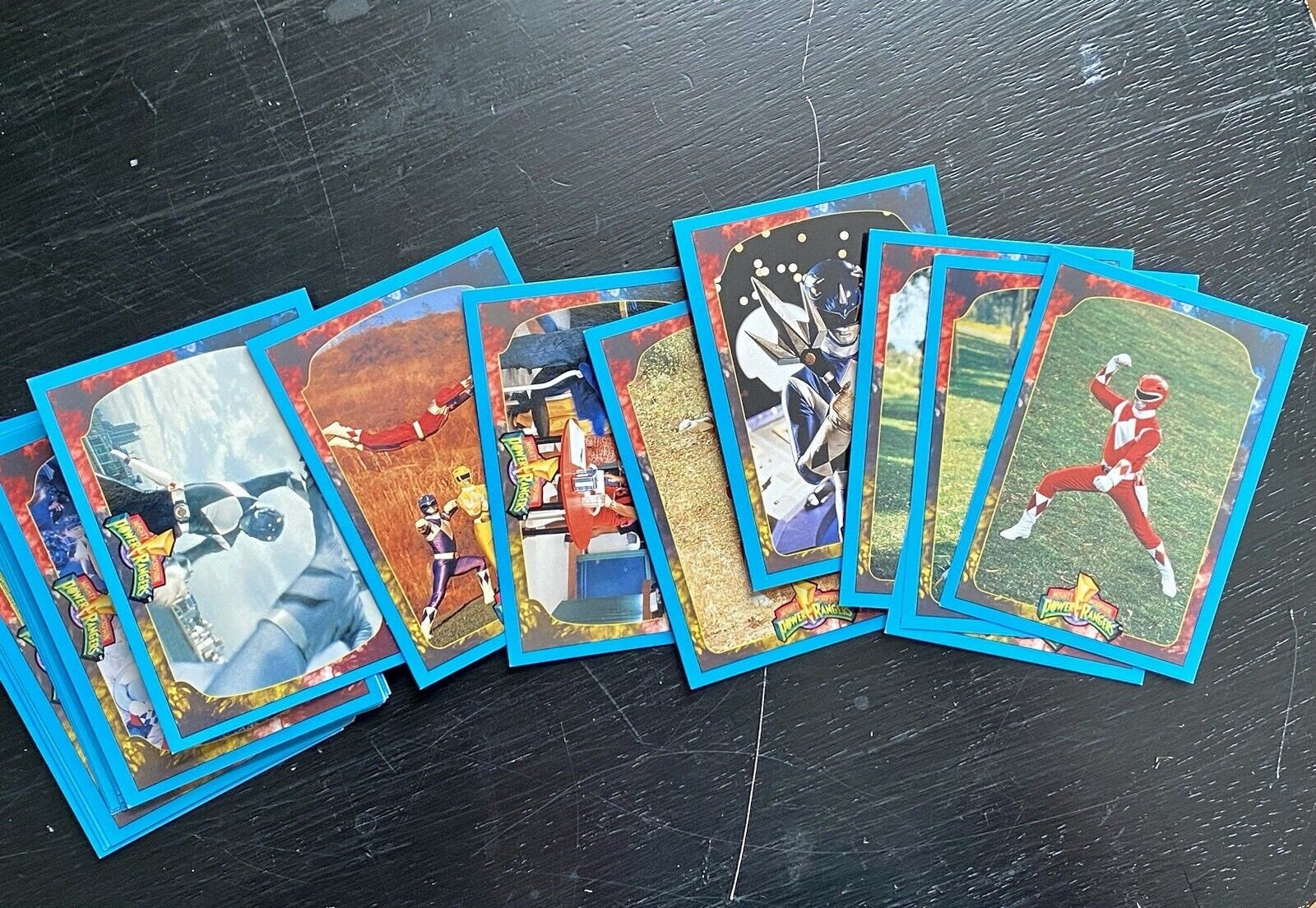 Mighty Morphin Power Rangers Trading Cards Set Complete Power Foils ...