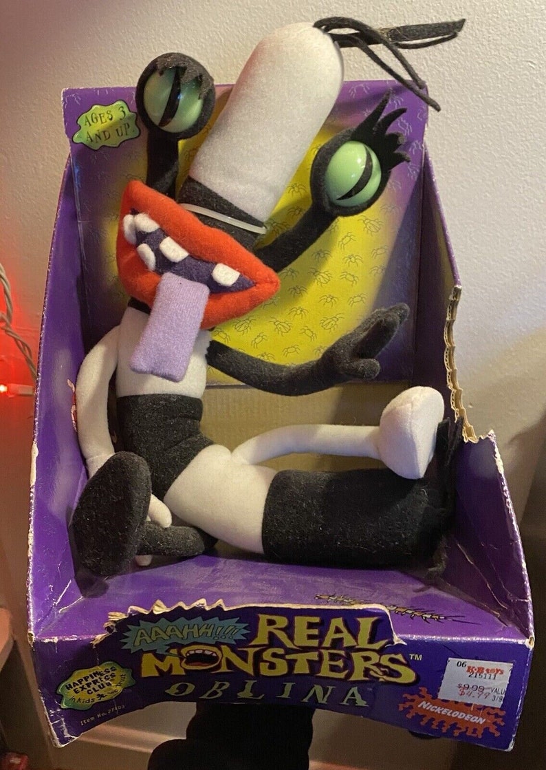 1995 Nickelodeon Aaahh!!! Real Monsters OBLINA Plush Doll * NIP * RARE ...