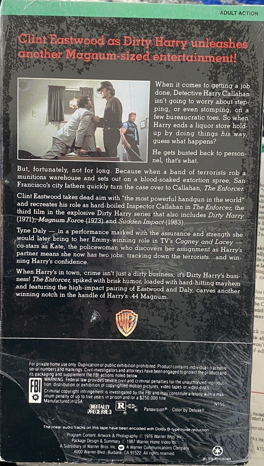 Clint Eastwood 70s VHS Movie Lot Dirty Harry the Enforcer the Gauntlet ...