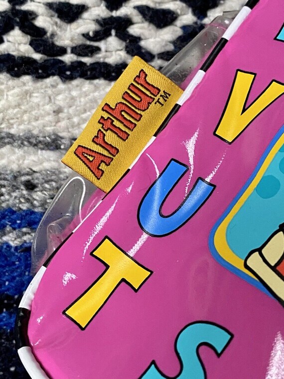 Vintage ARTHUR Children's Vinyl Backpack 90s PBS Show… - Gem