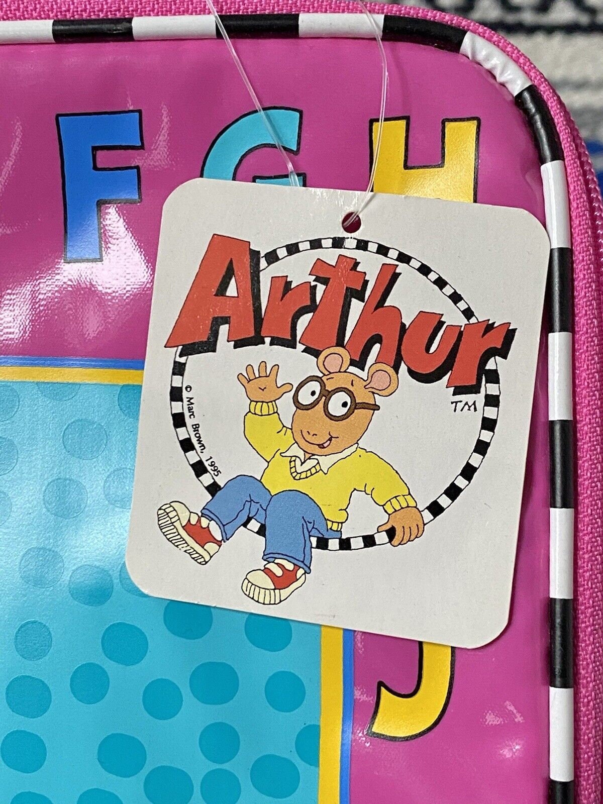 Vintage ARTHUR Children's Vinyl Backpack 90s PBS Show Marc Brown ...