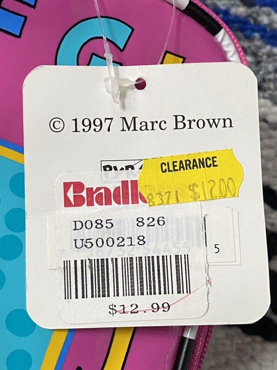 Vintage ARTHUR Children's Vinyl Backpack 90s PBS Show… - Gem