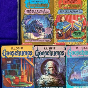 Vintage 90s Goosebumps Lot Original Covers 14 Books 2 VHS RL Stine ...