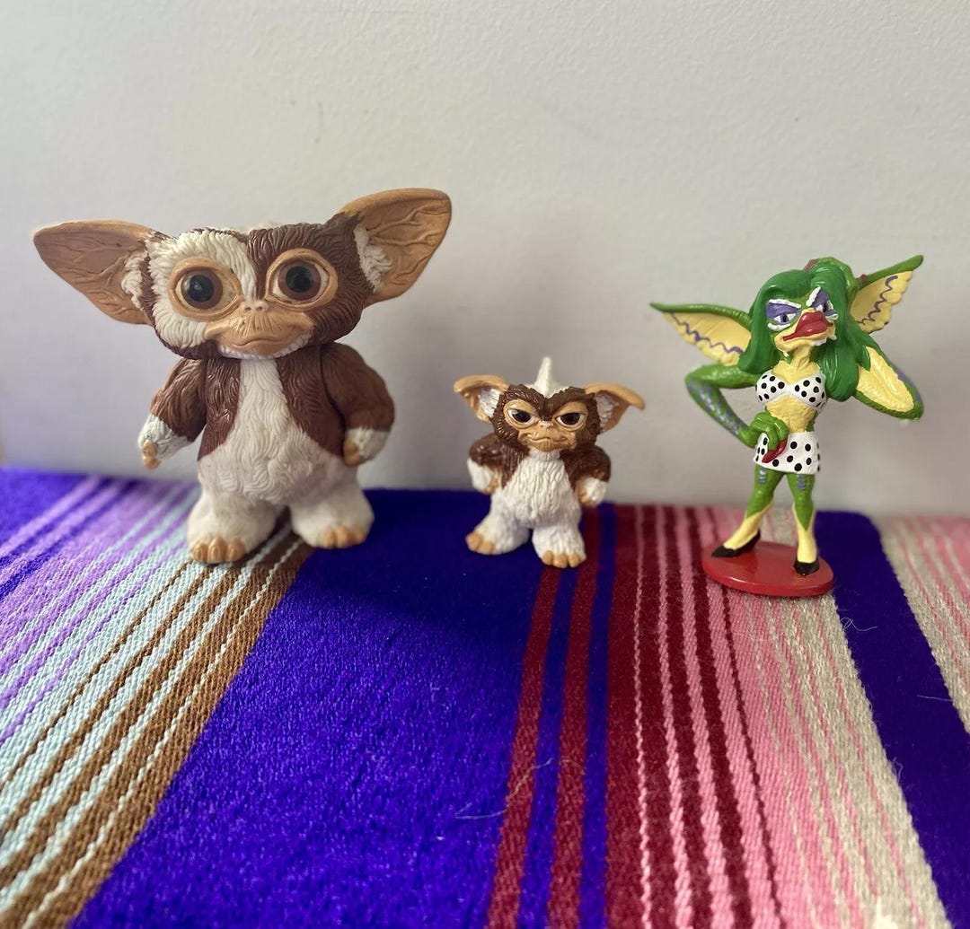 Vintage GREMLINS Mogwai Pvc Figure Lot! Gizmo, Spike, Greta LJN 1984 ...