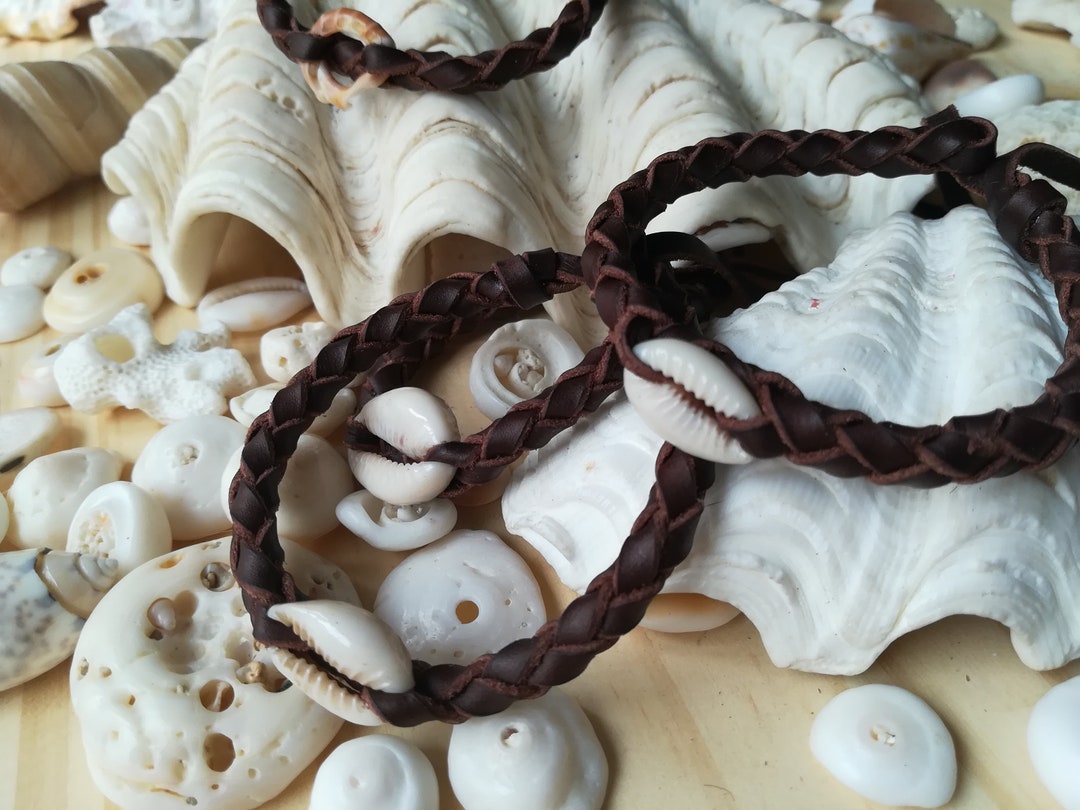 Cauri Bracelet, Cauri Leather Bracelet, Boho Cowrie Shell Bracelet ...