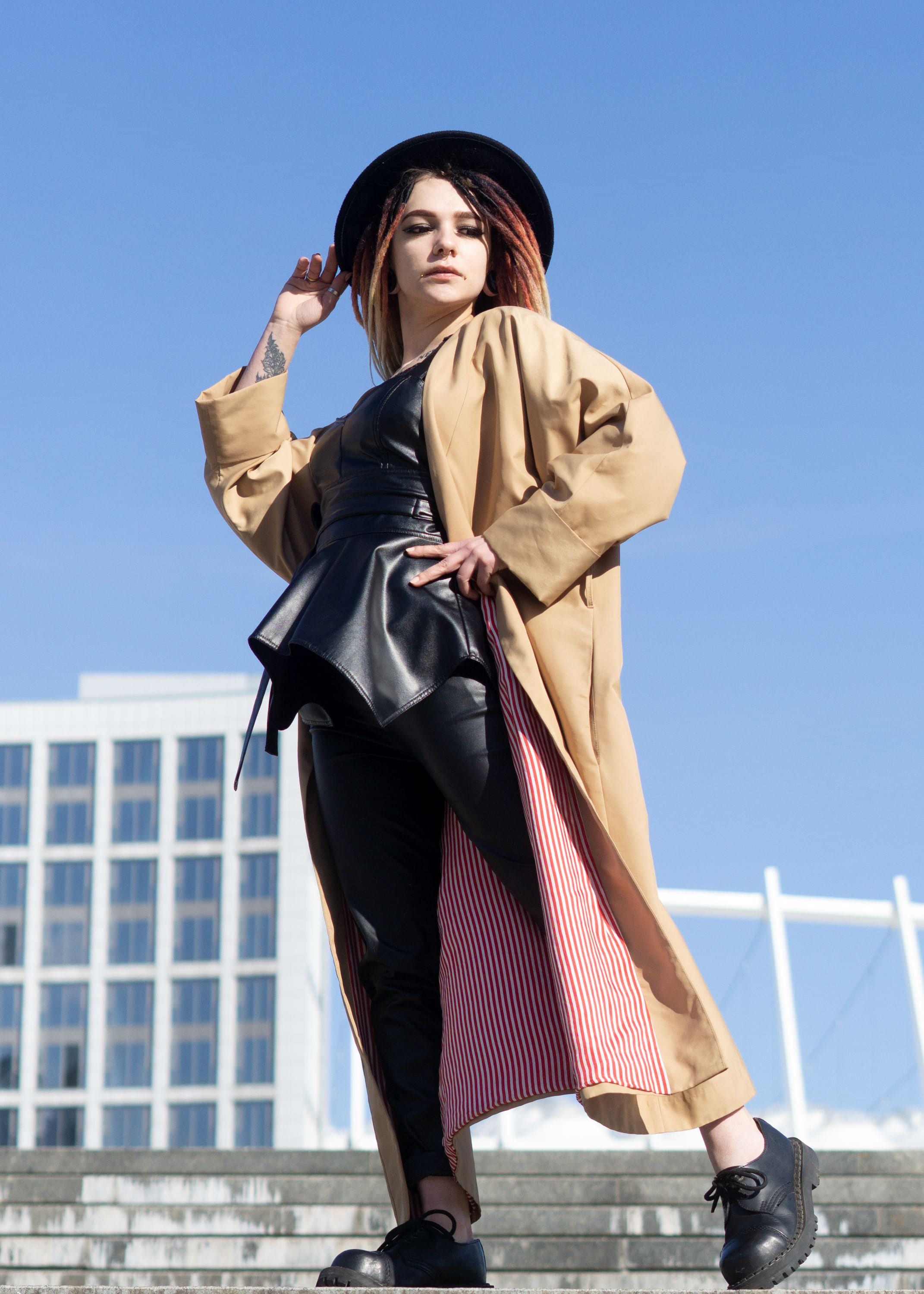 Leather Top With a Basque. Basque Crop Top Black Eco Faux - Etsy