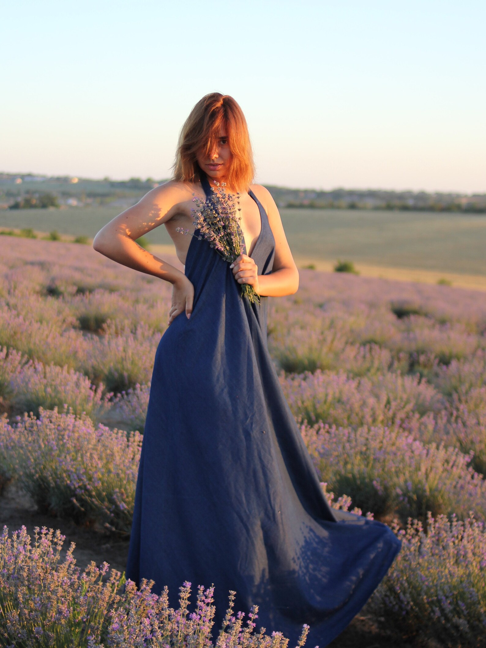 Denim Blue Sundress Backless Dress Womens Sundress Spring Plus - Etsy