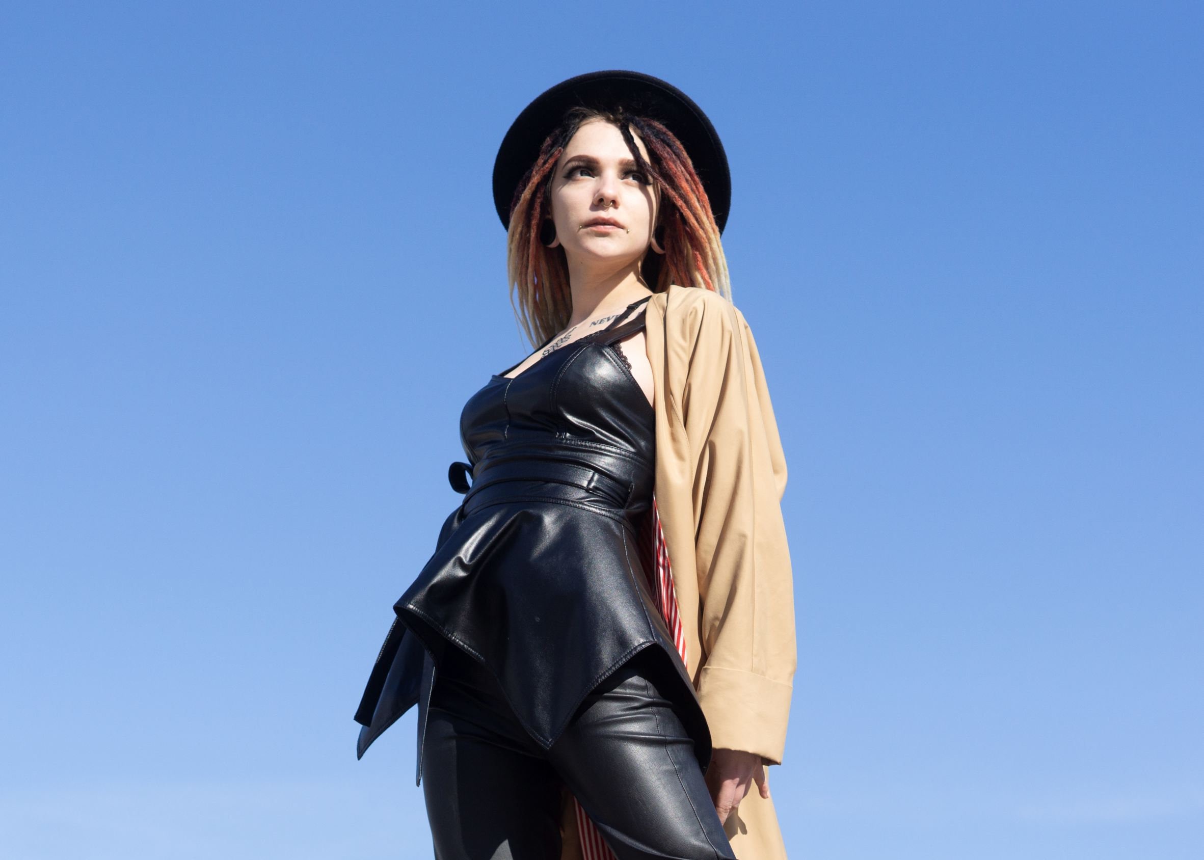 Leather Top With a Basque. Basque Crop Top Black Eco Faux - Etsy