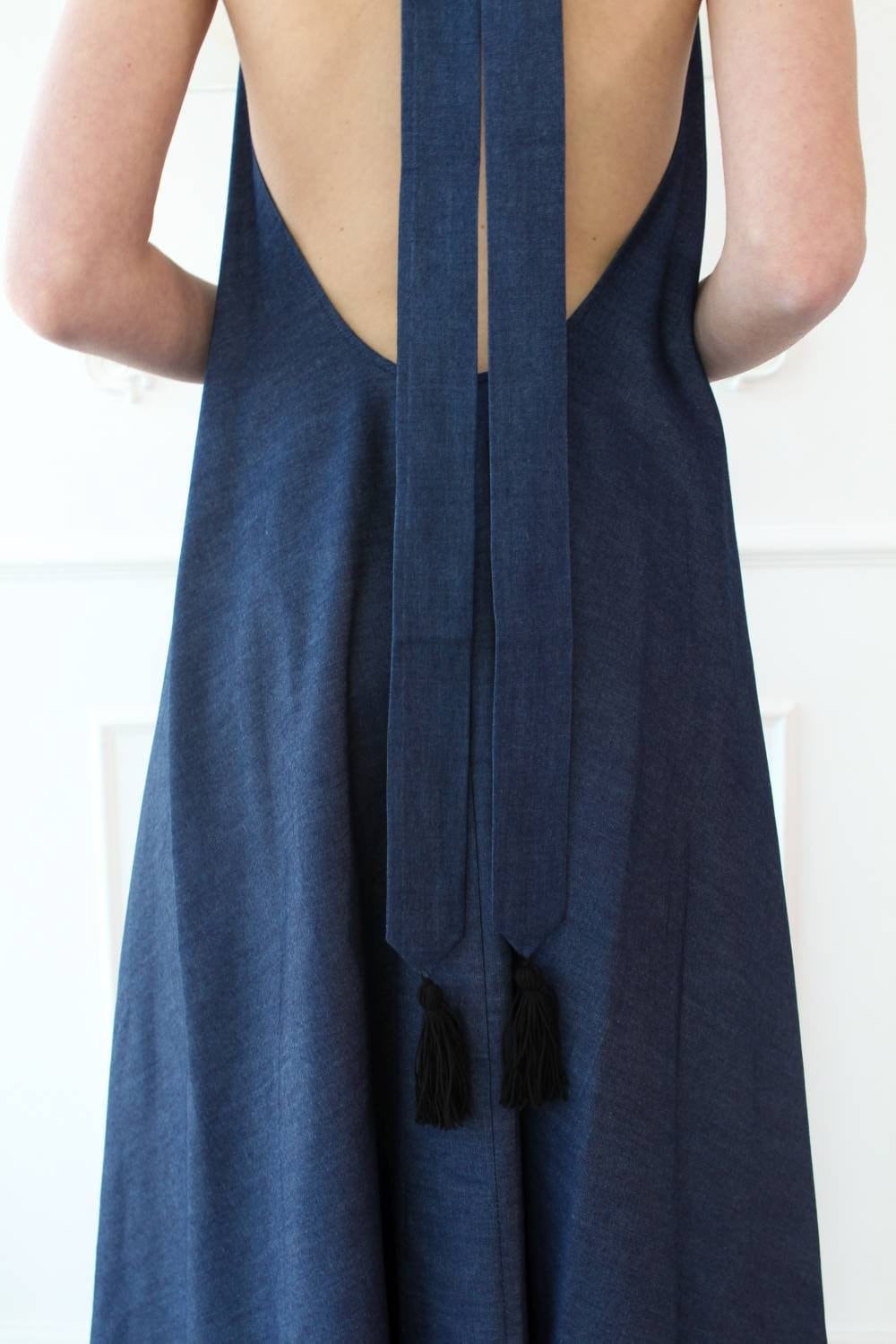 Denim Sundress Backless Dress Womens Sundress Spring Plus Size - Etsy