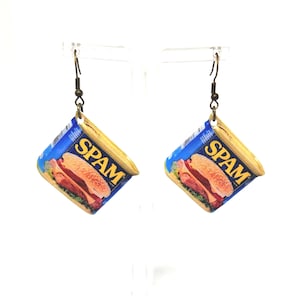 Processed Canned Meat Fun Funky Unique Food Earrings Dangles Handmade ...