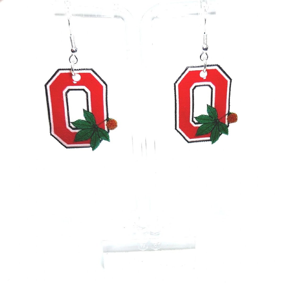 Ohio State Earrings: Officially Licensed OSU Buckeye Dangles - Etsy