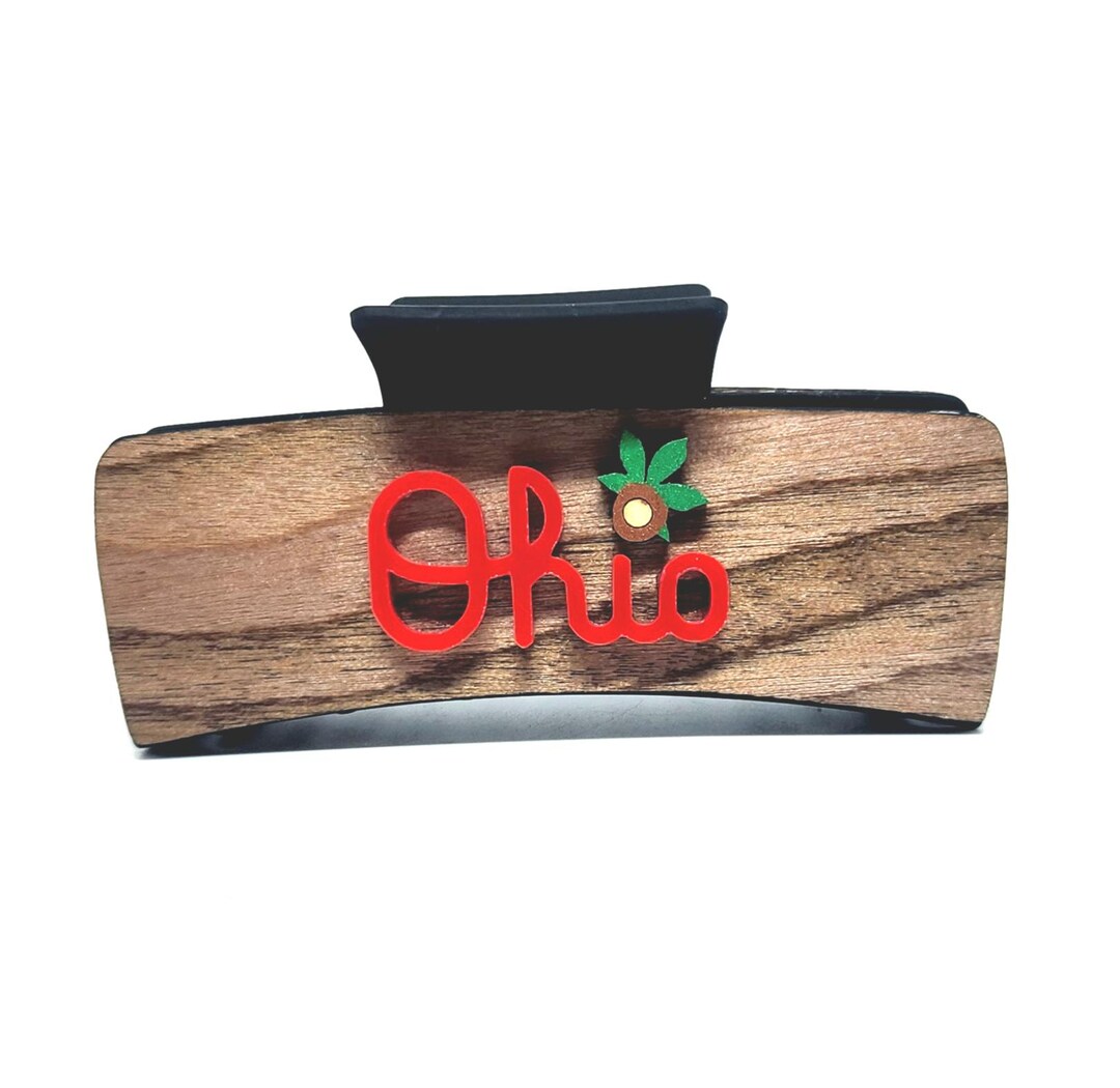 Ohio State Hair Claw Clip: Buckeye Football OSU Gift - Etsy