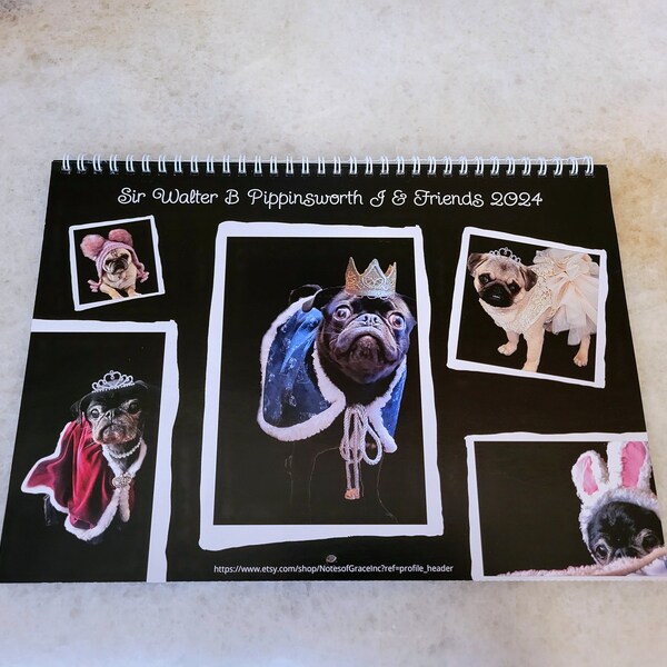 Pug Calendar - Etsy