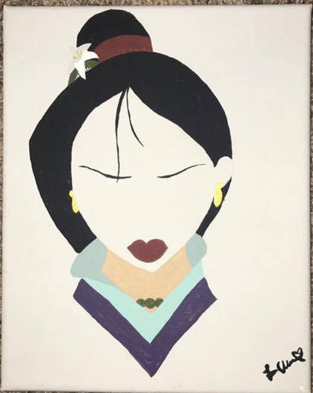 Mulan Painting - Etsy