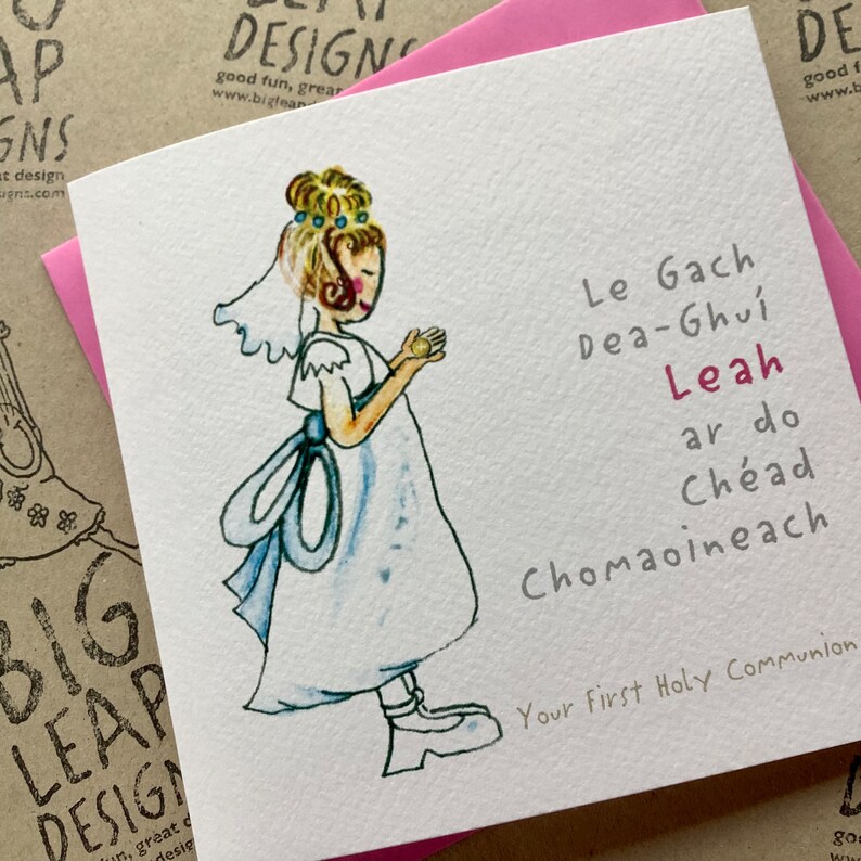 Le Gach De-ghuí Ar Do Chéad Chomaoineach - on Your First Communion - Etsy