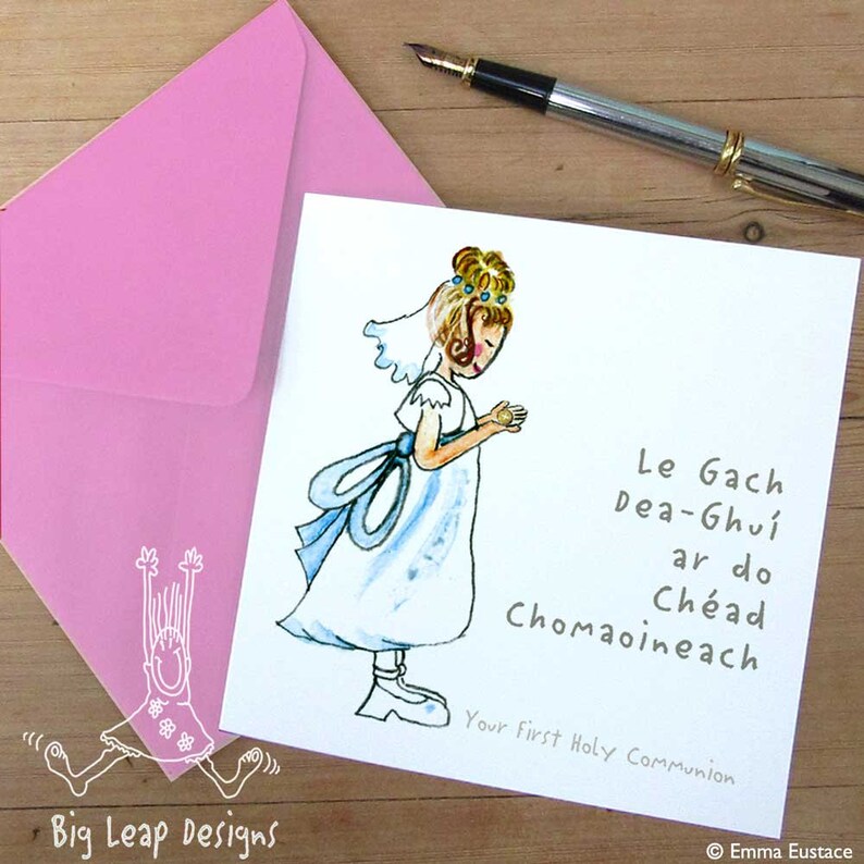 Le Gach De-ghuí Ar Do Chéad Chomaoineach - on Your First Communion - Etsy