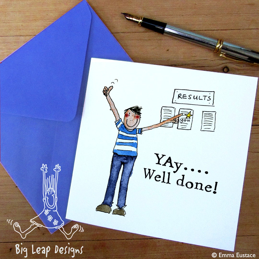 Well Done Card | Congratulations, New Job, Exam Results - Etsy