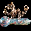 Hand Blown Glass Snake Dragon Pipe. - Etsy