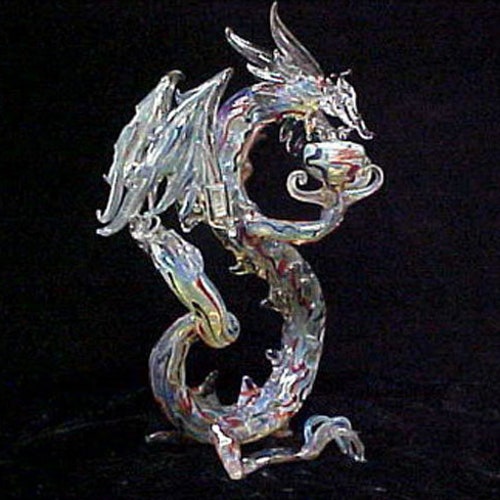 Art & Collectibles Hand Blown Dragon Pipe Glass Sculptures & Figurines ...
