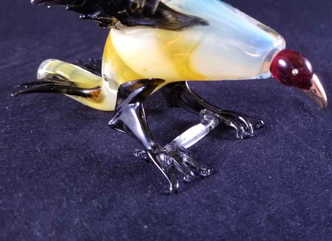 Hand Blown Glass Crow Pipe.. - Etsy