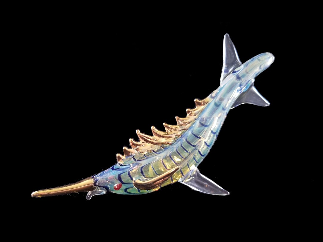 Hand Blown Glass Swordfish Pipe. - Etsy