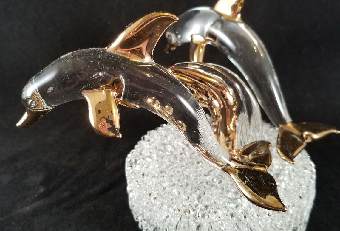 Dolphin Wedding Cake Topper Has Two Dolphin's and a Ocean | Etsy