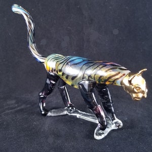 Hand Blown Glass Cat Pipe. - Etsy