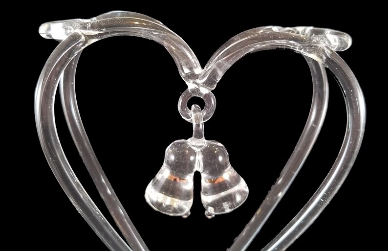 Double Heart Wedding Cake Topper. | Etsy