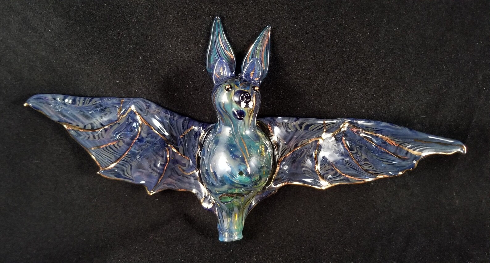 Hand Blown Glass Bat Pipe. | Etsy