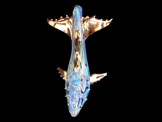 Hand Blown Glass Sperm Whale Pipe. - Etsy