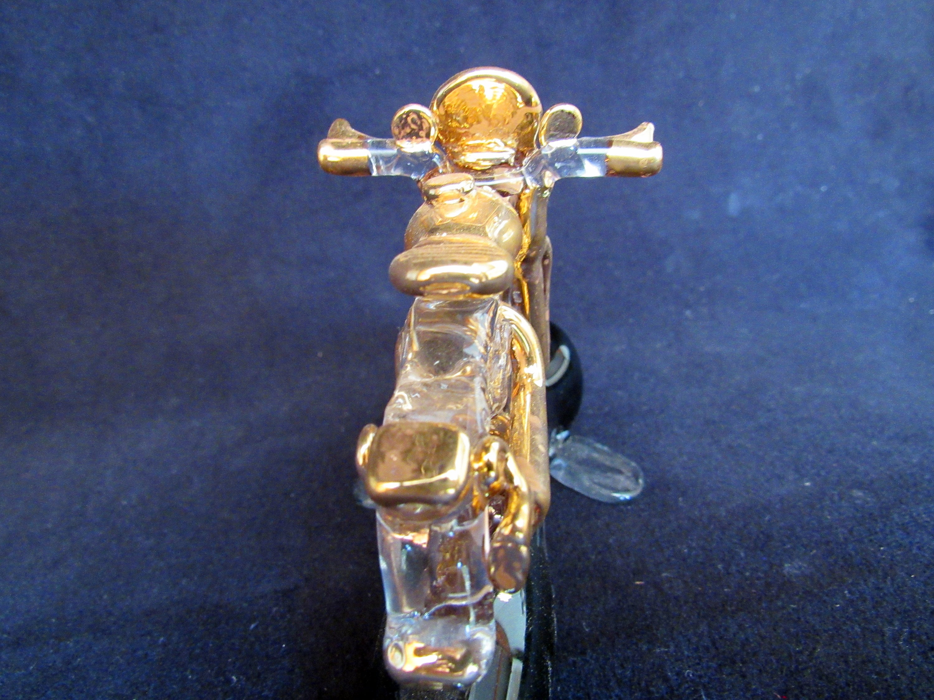 Hand Blown Glass Motorcycle on a Pipe. - Etsy