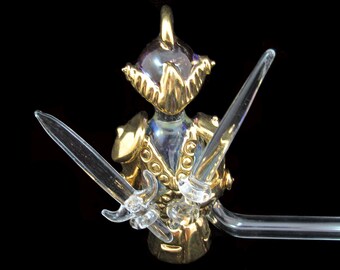 Hand Blown Glass Spider Pipe. - Etsy