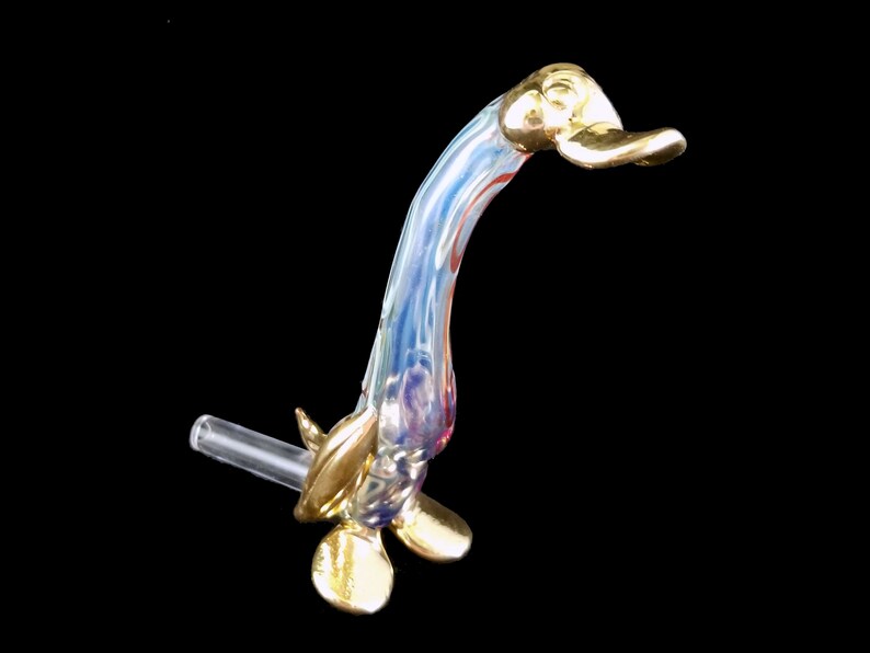 Hand Blown Glass Duck Pipe. | Etsy