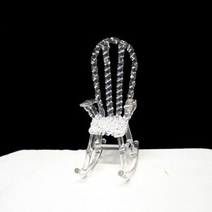Hand Blown Glass Rocking Chair. - Etsy