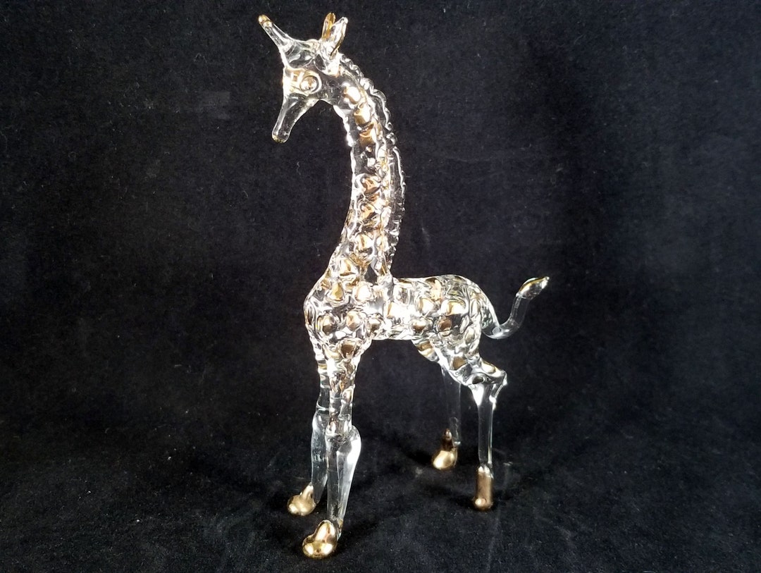Hand Blown Glass Giraffe - Etsy