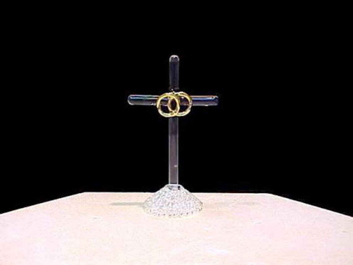 Cross Wedding Cake Topper. - Etsy