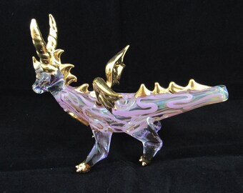 Hand Blown Glass Dragon Pipe. - Etsy