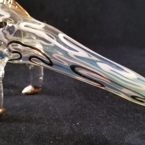 Hand Blown Glass Dinosaur Pipe. - Etsy