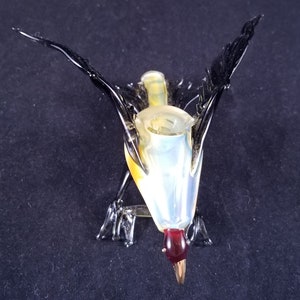Hand Blown Glass Crow Pipe.. - Etsy